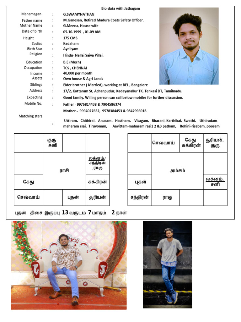 Swamynathan Jathagam-3 | PDF