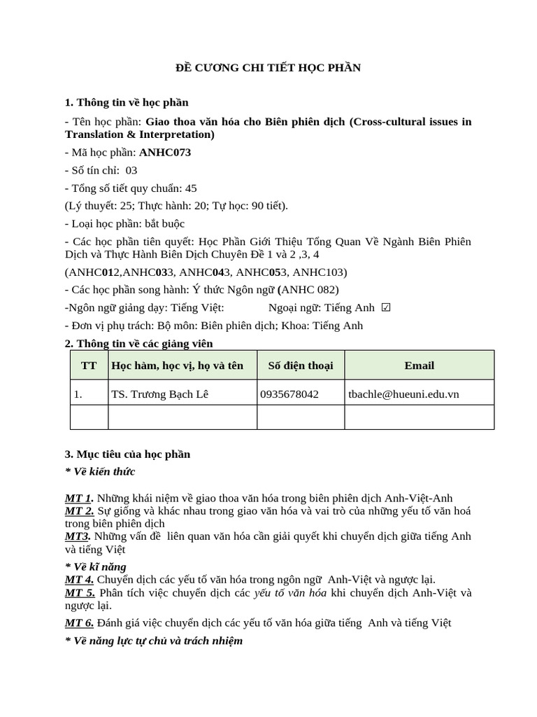 De Cuong Chi Tiet 2024 | PDF