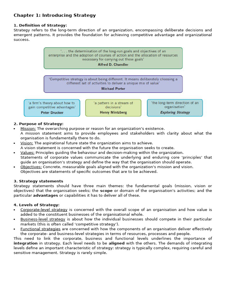 Chapter 1. Introducing Strategy | PDF