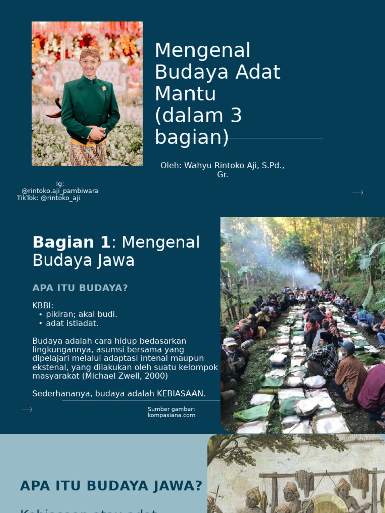 Mengenal Budaya Adat Mantu Dalam 3 Bagian | PDF