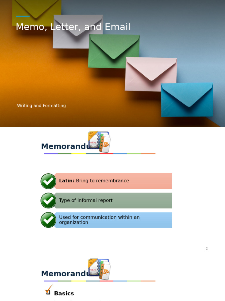 Memo, Email, and Letter Writing Guide | PDF | Memorandum | Human Communication