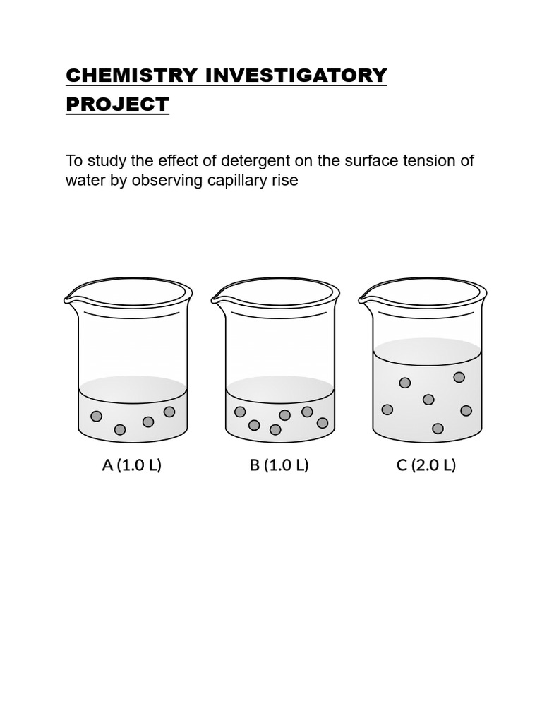 CHEMISTRY INVESTIGATORY PROJECT (2) pdf | PDF | Surface Tension | Salt (Chemistry)