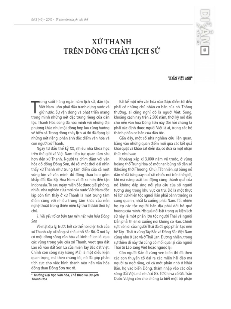 4315 - Xu Thanh Tren Dong Chay Lich Su | PDF