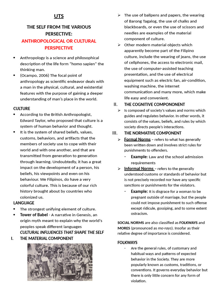 UTS - REVIEWER - VIRAY (Final) | PDF | Psychology | Behavioural Sciences