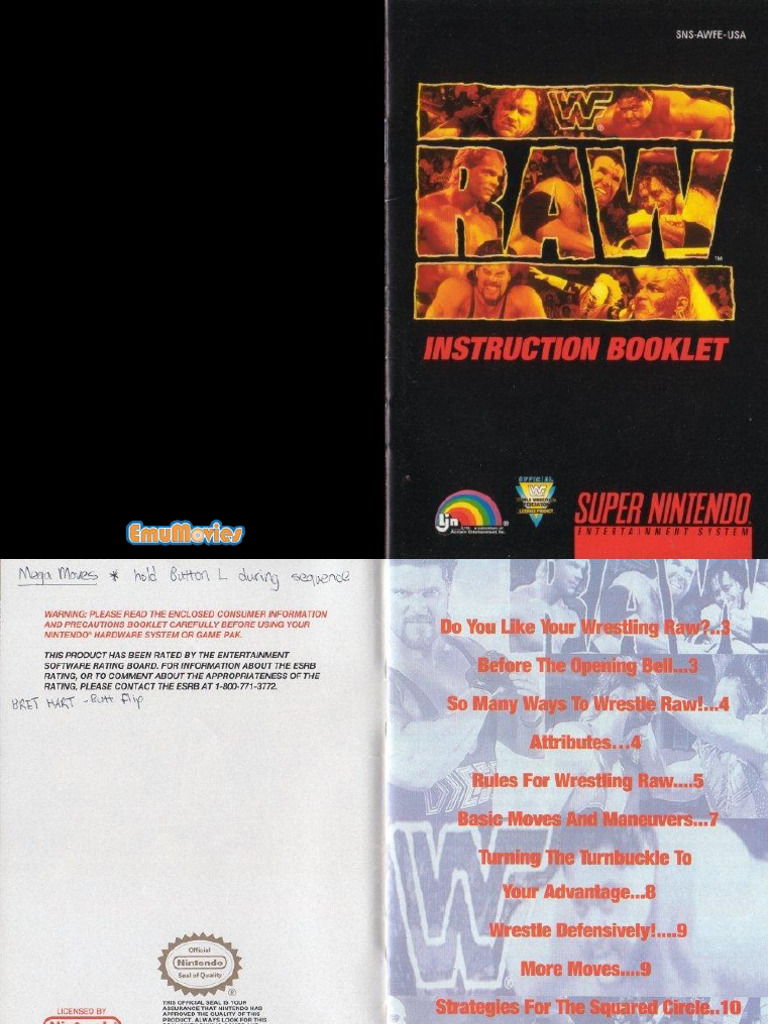 WWF Raw - 1994 - LJN, Ltd. | PDF