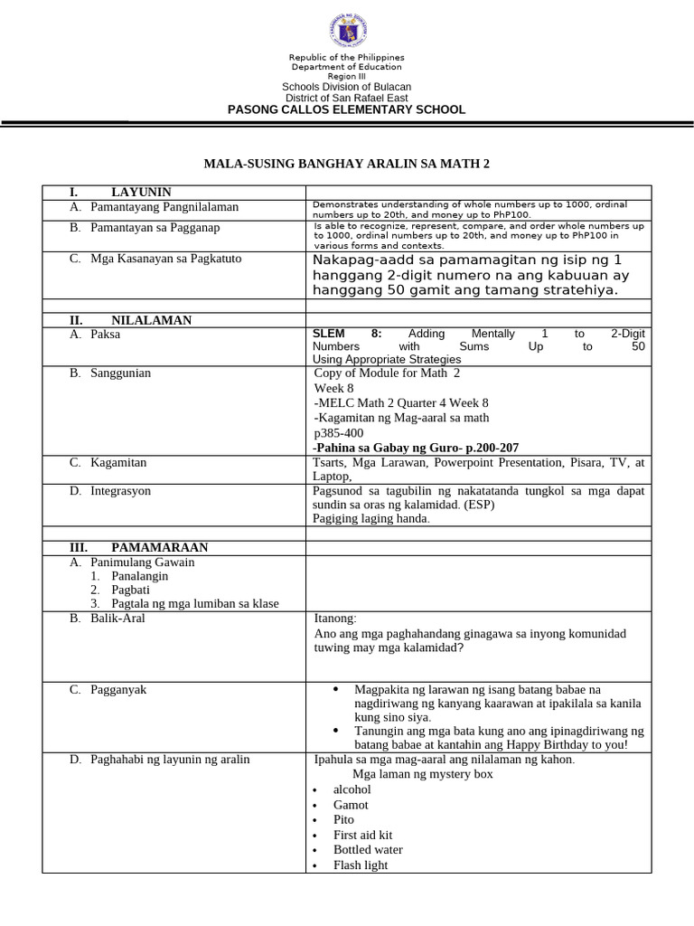 CO1-math GRADE2 | PDF
