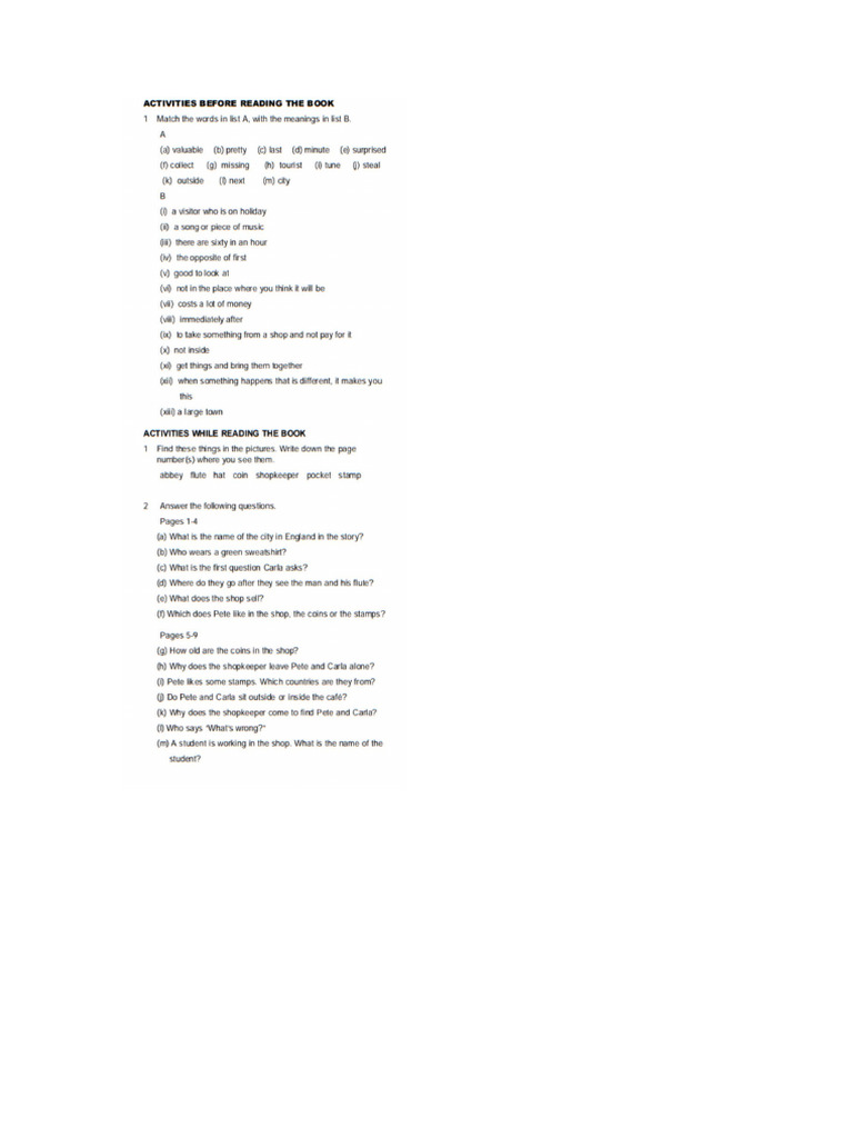 activities pp 1-9 | PDF