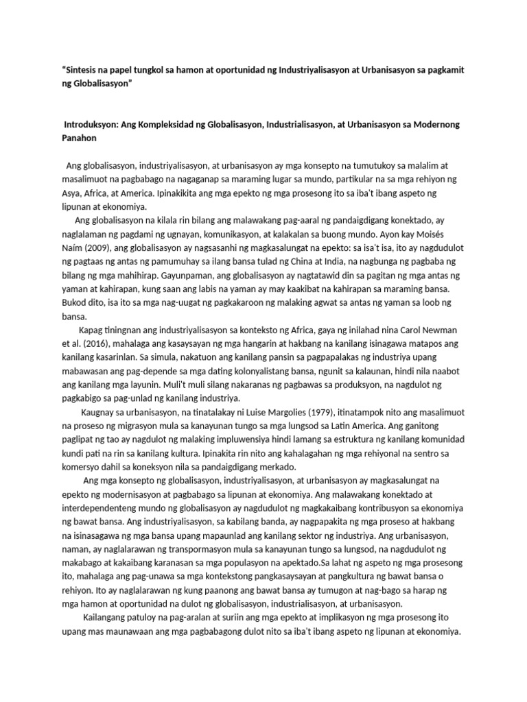 Final Synthesis Paper | PDF