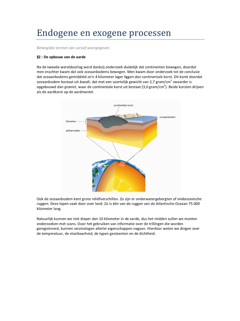 Endogene en Exogene Processen | PDF