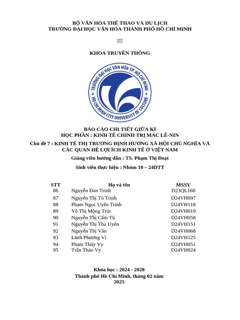 KTCT - CT4.Kì 2.24DTT - Nhóm 10 | PDF