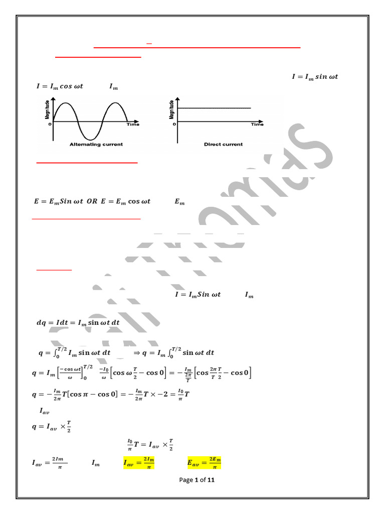 ch - 7 alternating current (2) | PDF | Electrical Impedance | Inductor