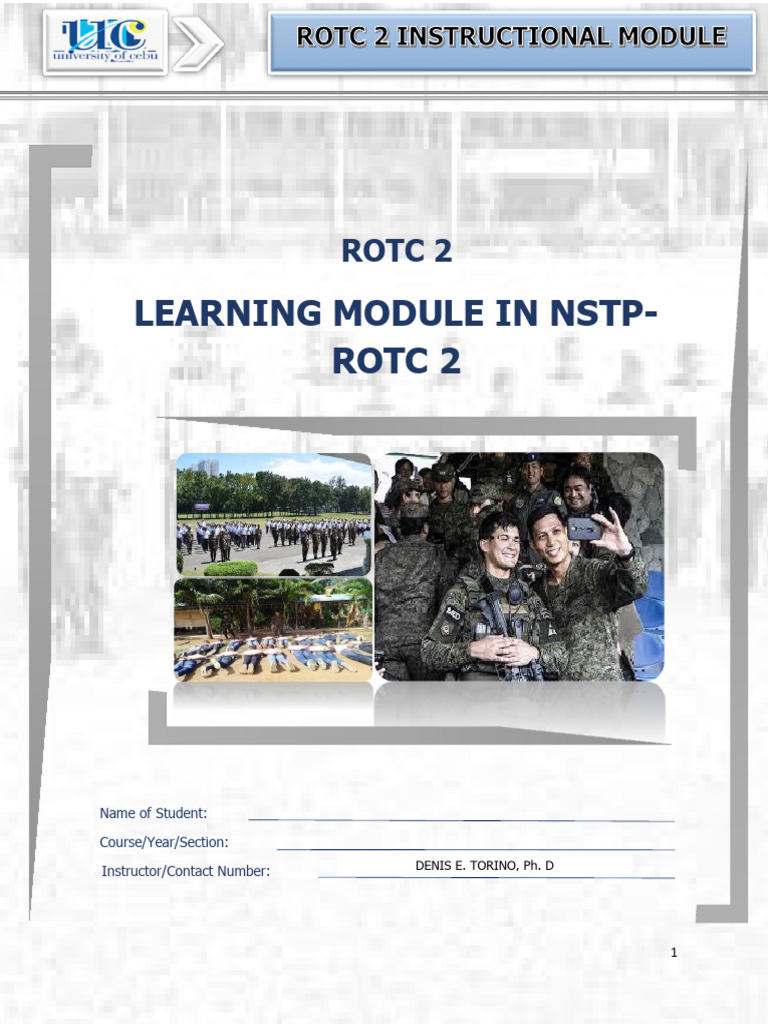 NSTP-ROTC 2 Learning Module Overview | PDF | Presumption Of Innocence ...