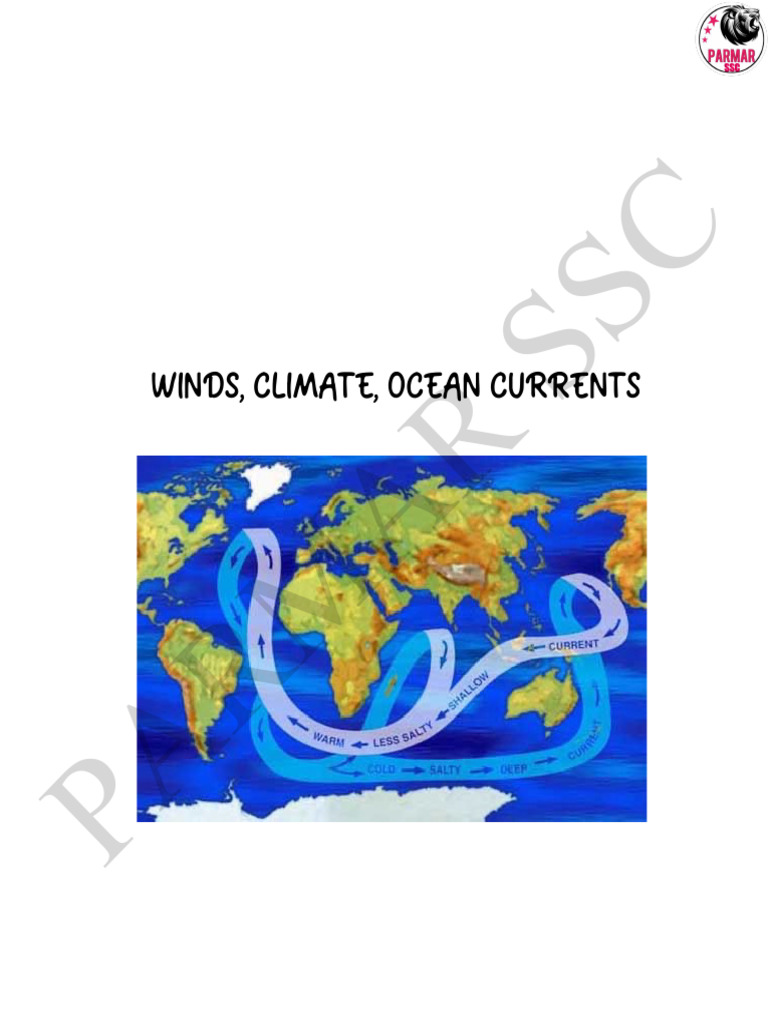 CH 7 - Winds, Cyclone & Ocean Currents | PDF | Wound | Oceans