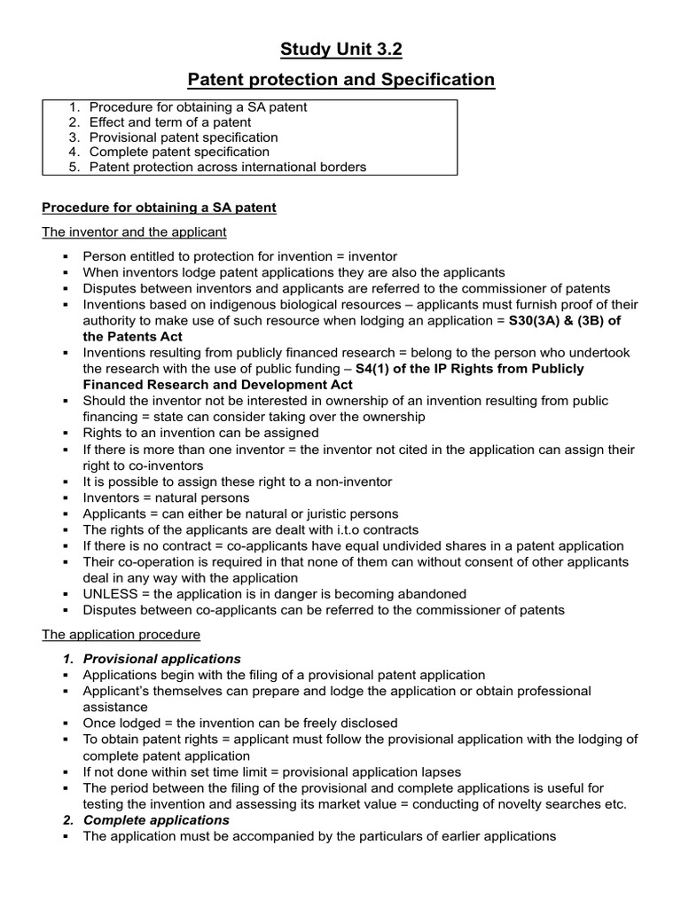 Patent Guide for SA Inventors | PDF | Patent Application | Priority Right