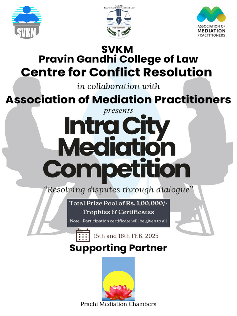 Intracity Mediation Competition Brochure | PDF | Mediation