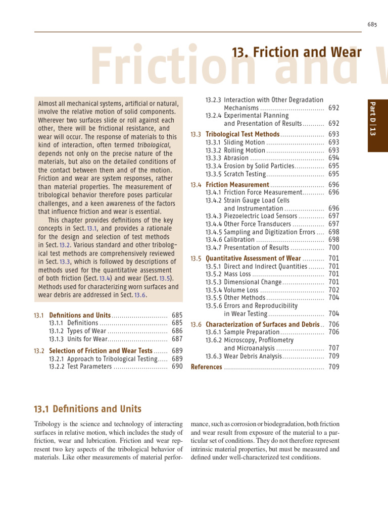 Friction and Wear | PDF | Wear | Friction