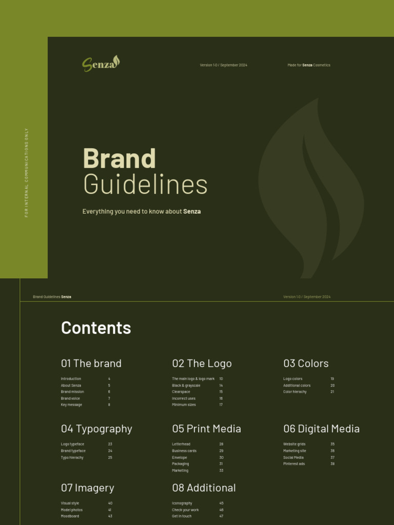 Brand Guidelines DIN A4 Single Page | PDF | Logos | Typography