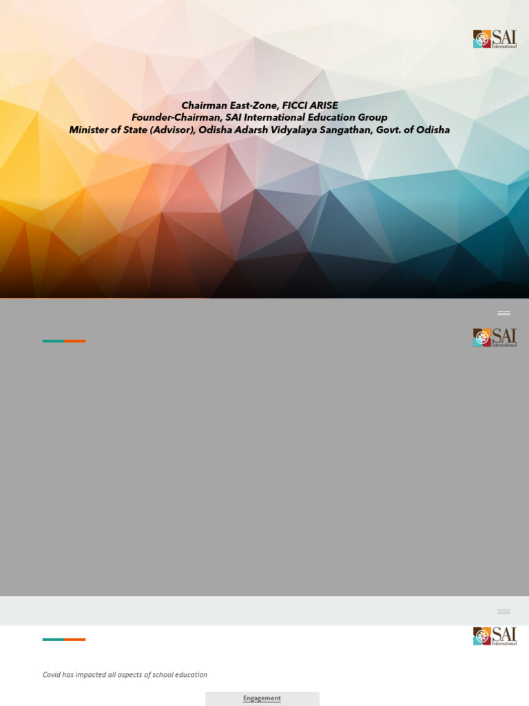 Bijaya Kumar Sahoo - Schools Post Lockdwon - FICCI ARISE - 03062020 | PDF | Teachers | Learning