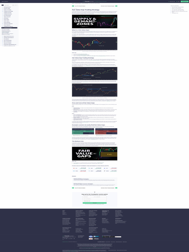Fair Value Gap Trading Strategy - TrendSpider Learning Center | PDF