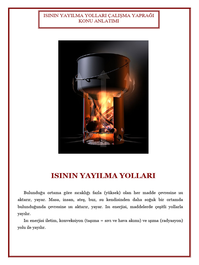 Isinin Yayilma Yollari Konu Anlatimi Cy | PDF