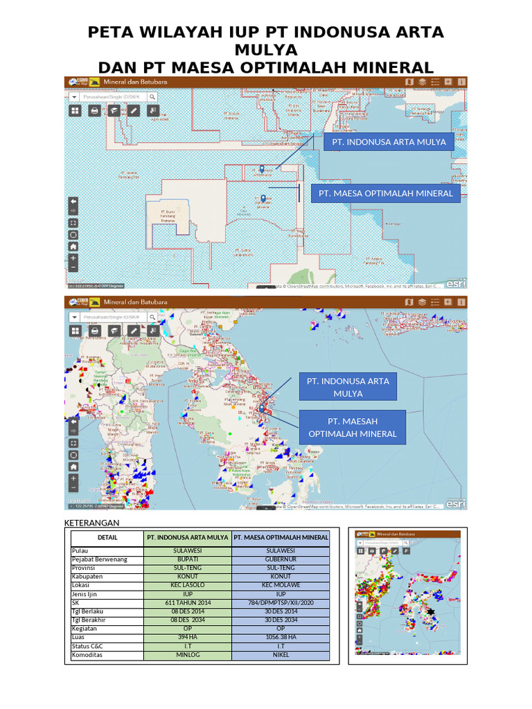 PETA IUP INDONUSA ARTA MULYA DAN MAHESA | PDF