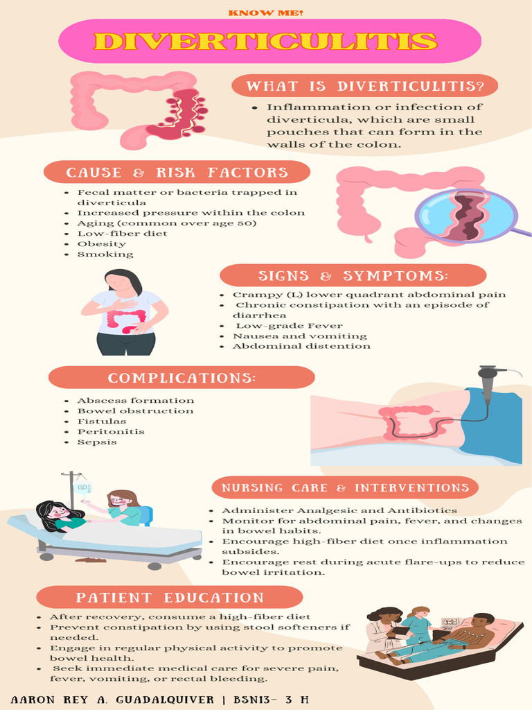Diverticulitis - Fact Sheet | PDF