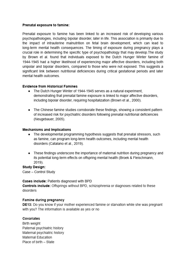 Perinatal Paper - Google Docs | PDF | Dependent And Independent Variables | Prenatal Development