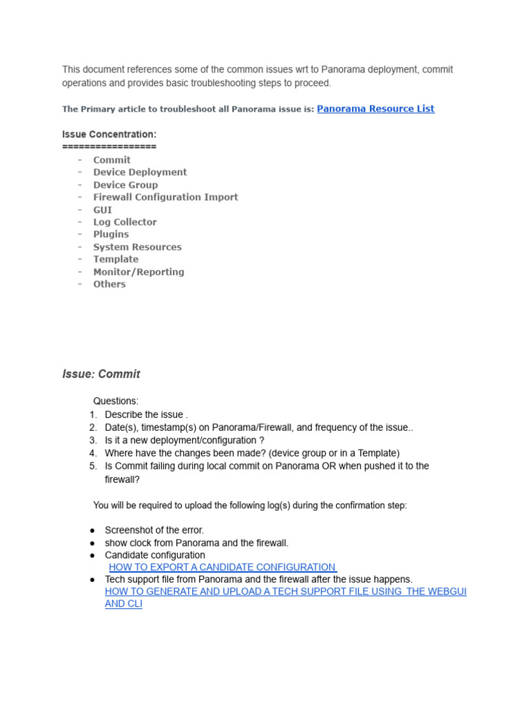 Panorama_Checklist_v1 | PDF | Firewall (Computing) | Command Line Interface