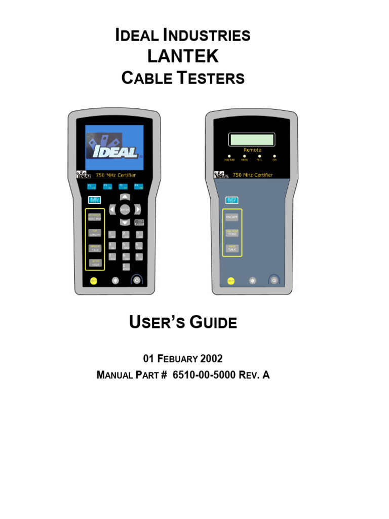LanTEK poradnik wykonywania pomiarów sieci strukturalnych | PDF ...