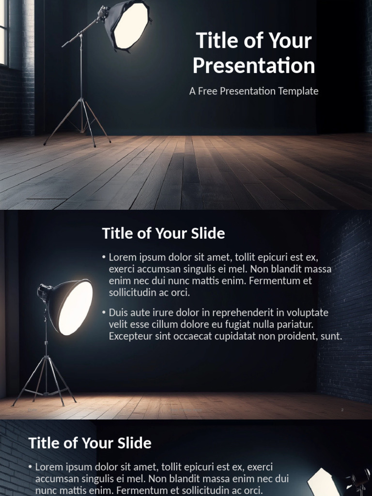 Studio-Light - Design by PresentationGO.com | PDF