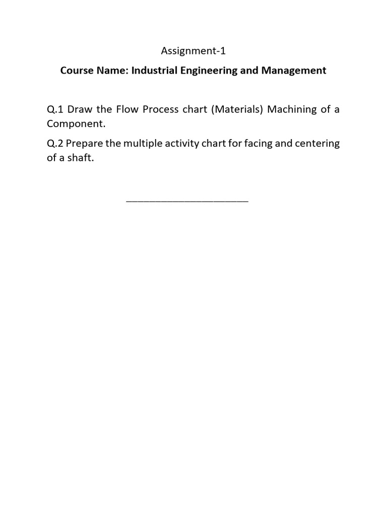Assignment IEM | PDF