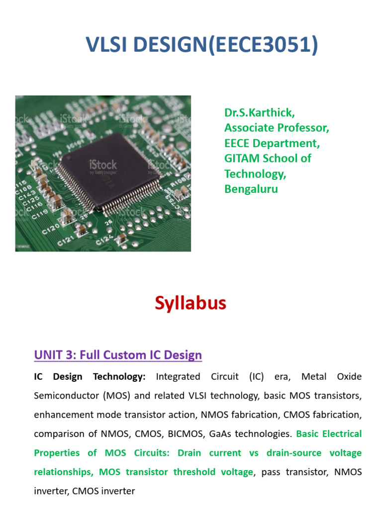 3.4 Electrical Properties of MOS Circuits | PDF