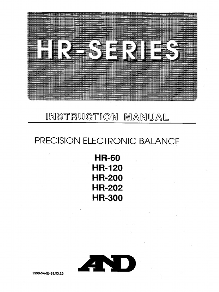 HR-200 Manual | PDF