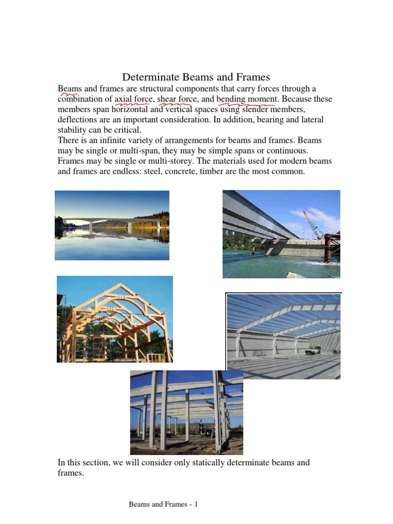 Determining Internal Forces in Statically Determinate Beams and Frames Through Equilibrium-Based ...