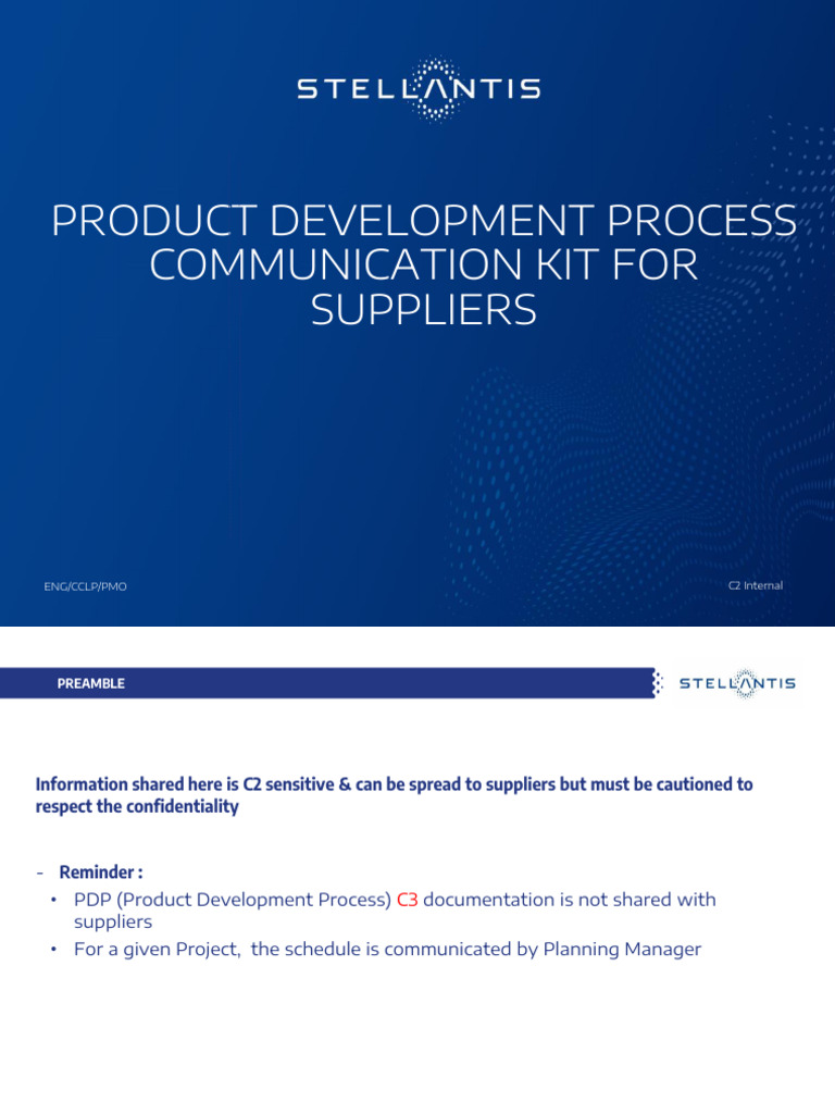 Supplier Communication for PDP Process | PDF