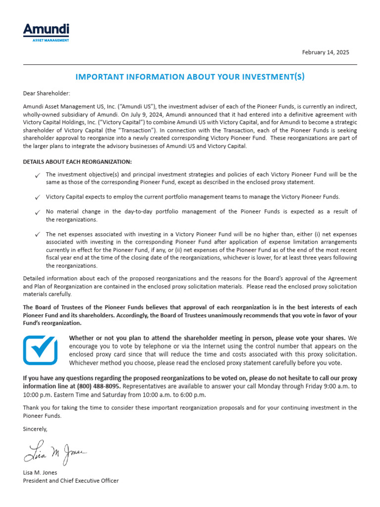 CEO Letter To Shareholders Final | PDF | Investment Management ...
