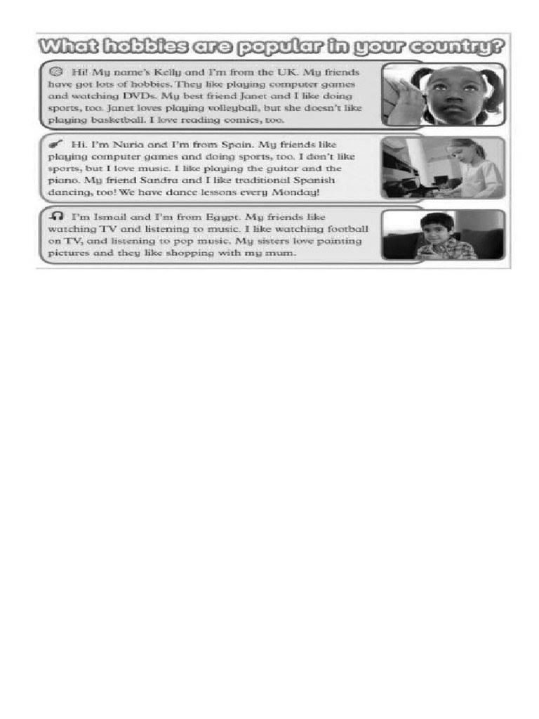 Hobbies Reading | PDF