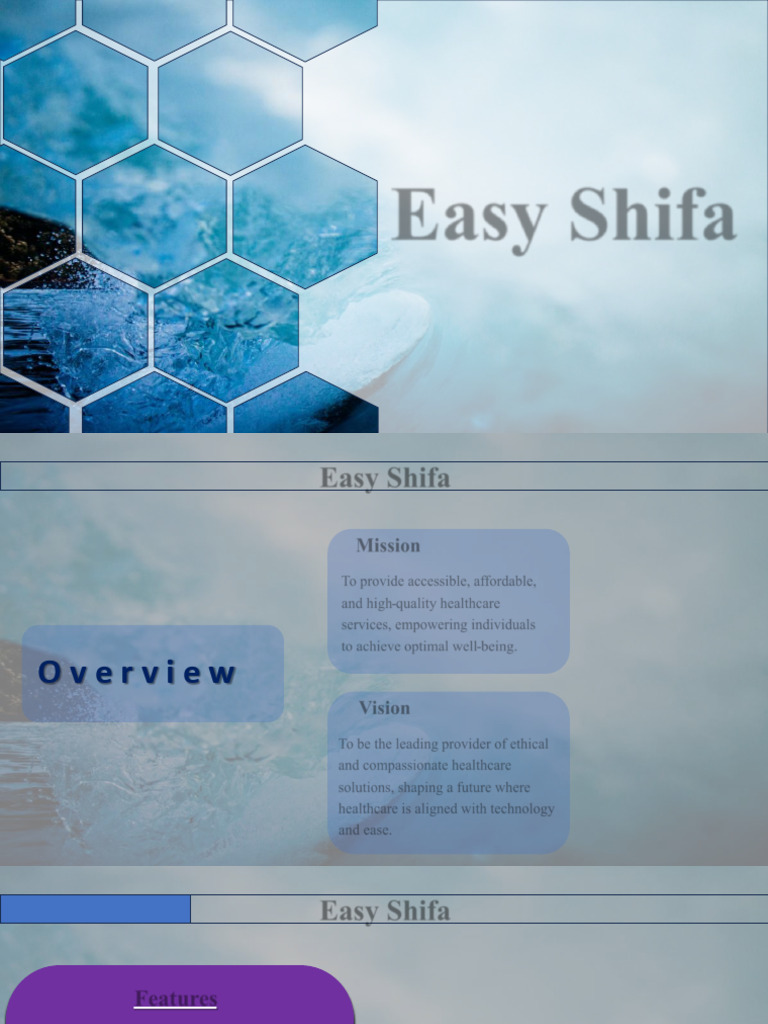 Pitch Deck Easy shifa | PDF | Health Sciences | Public Services