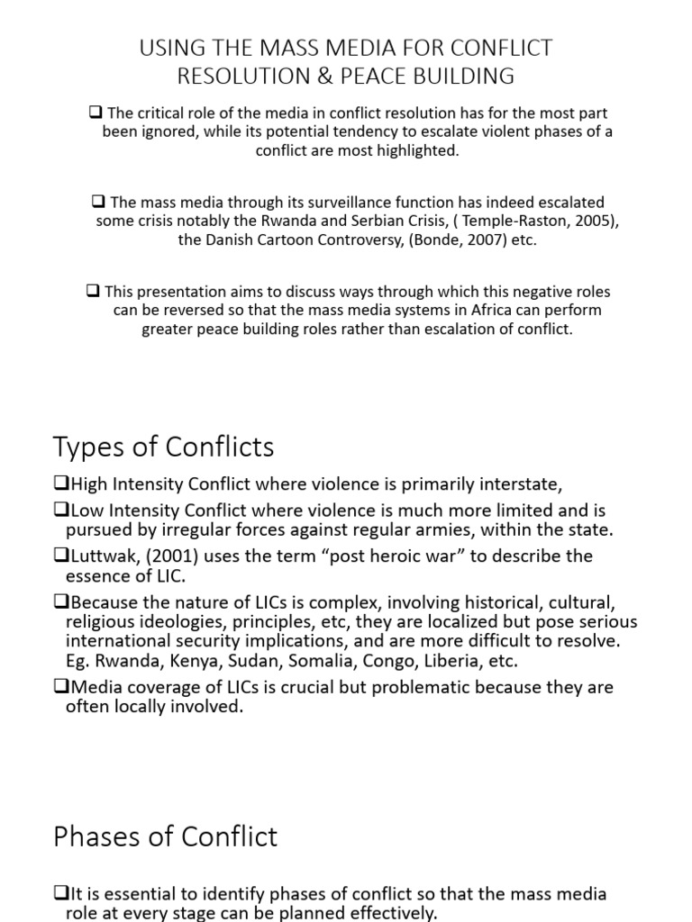 GSP2206 Module 9 | PDF | Journalism | Conflict Resolution