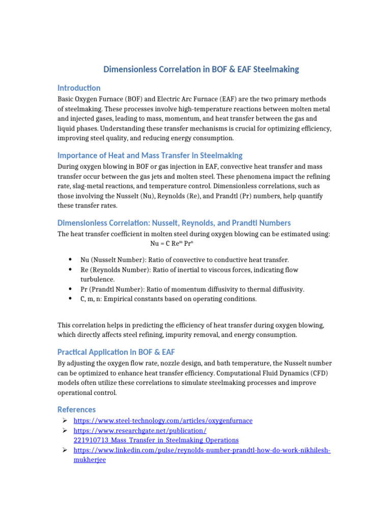 BOF_EAF_Dimensionless_Correlation[1] | PDF