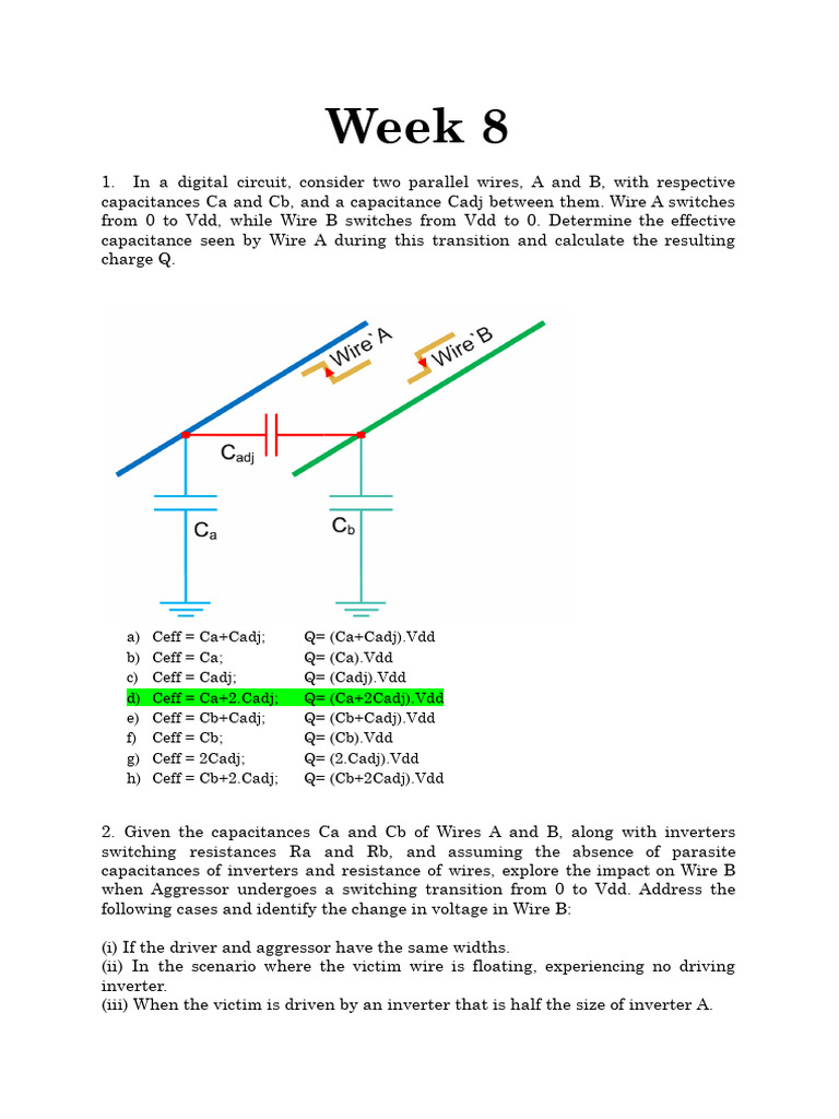 NPTEL - Week - 8 - v1 Reevalution Assignment Solution | PDF | Power Inverter | Capacitance