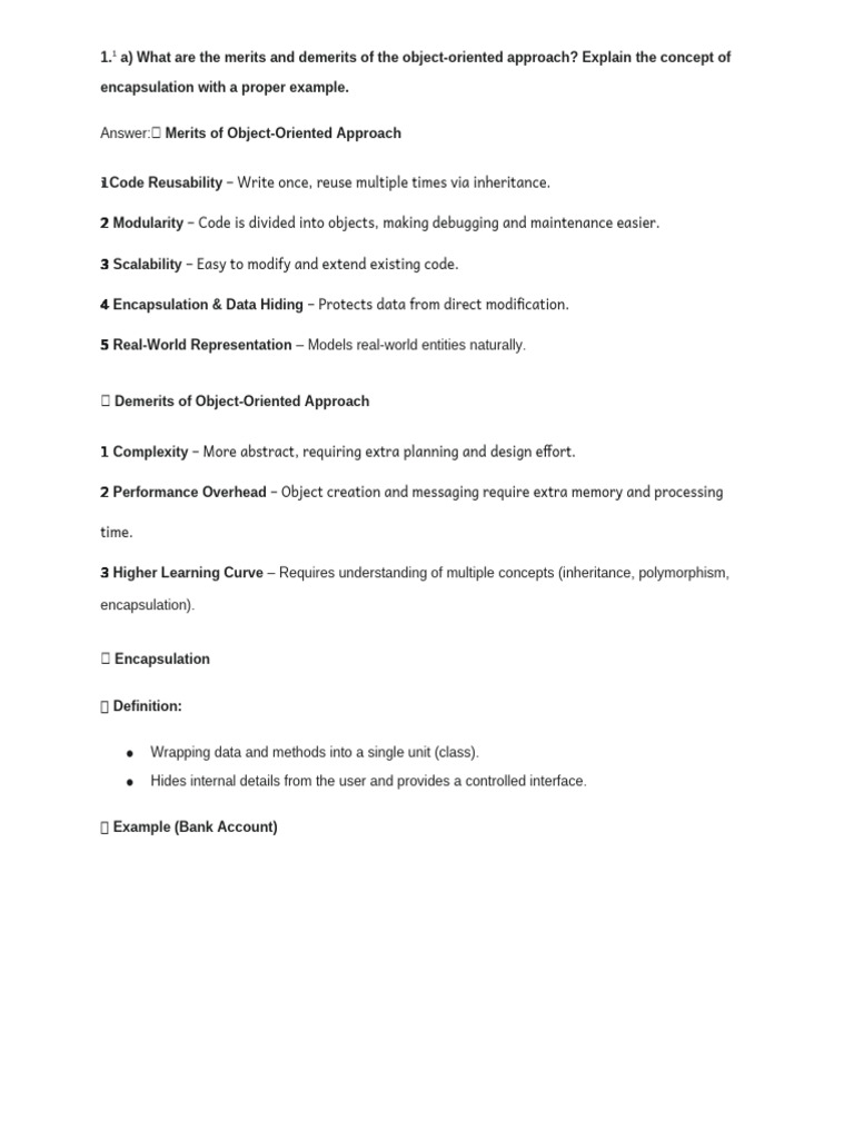 June 2017 Object Oriented Technology | PDF | Class (Computer Programming) | Common Object ...