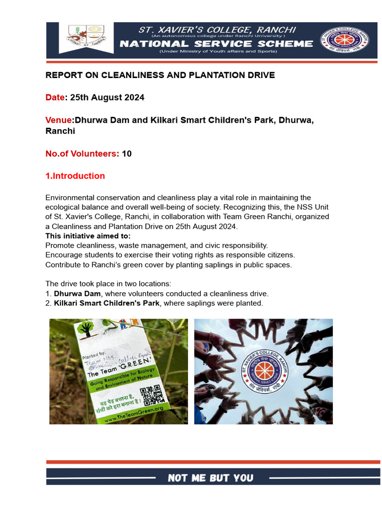 Student-Led Clean & Green Drive | PDF | Waste Management ...
