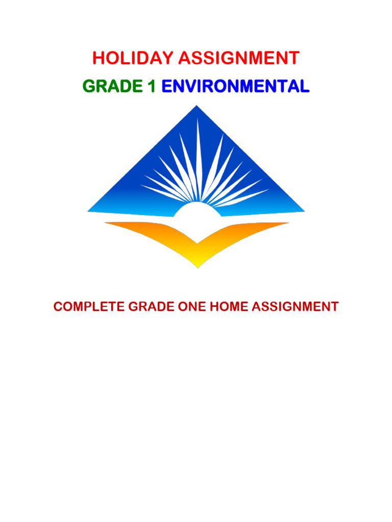 Grade 1 Environmental Assignment | PDF
