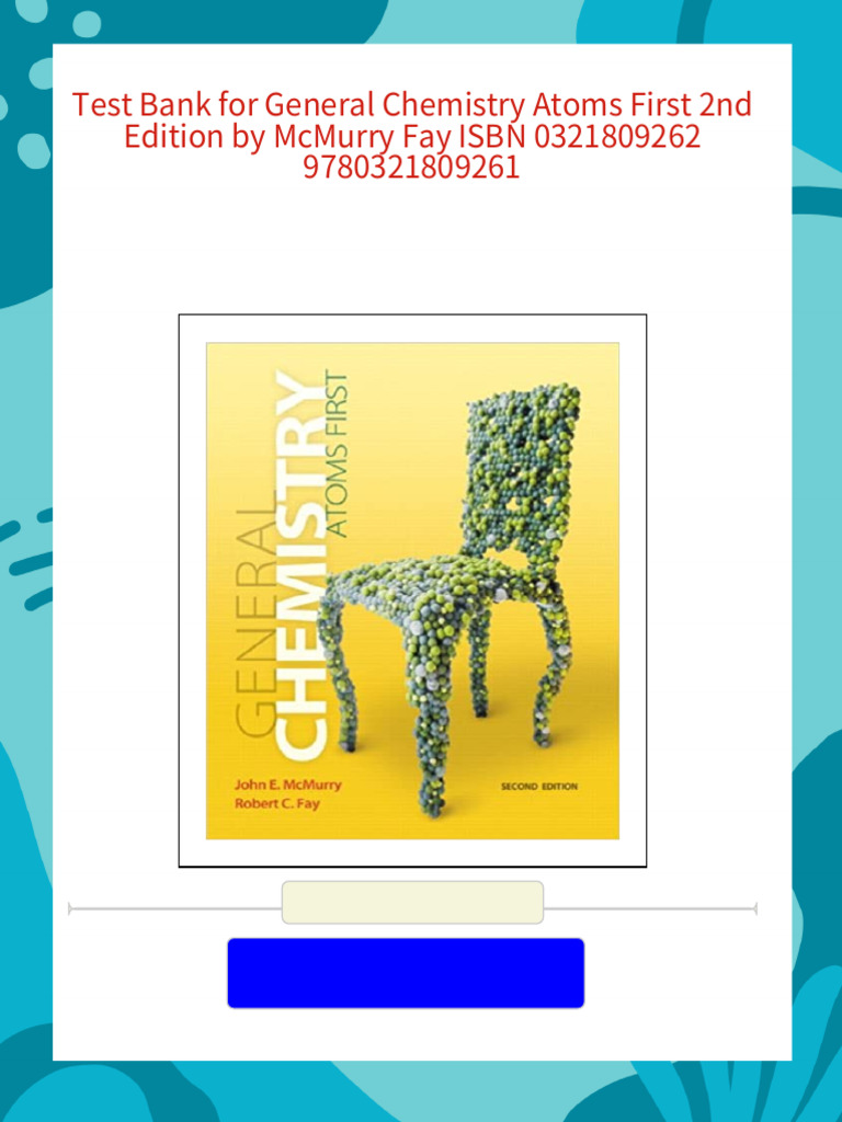 PDF Test Bank For General Chemistry Atoms First 2nd Edition by McMurry ...