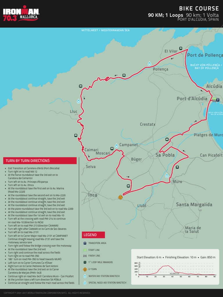 2019_IRONMAN_Course_Map_IM70_3_Mallorca_Bike | PDF | Routes | Streets ...