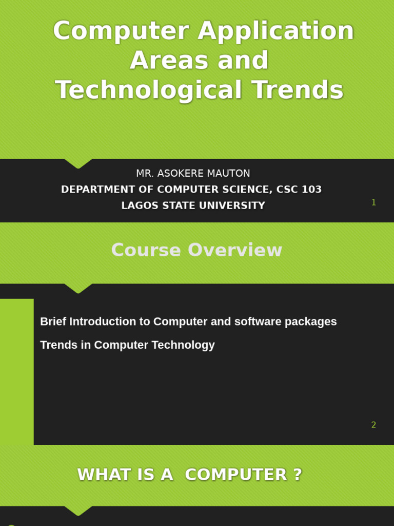 CSC 103 Introduction 2 Computer | PDF | Cloud Computing | Virtual Reality