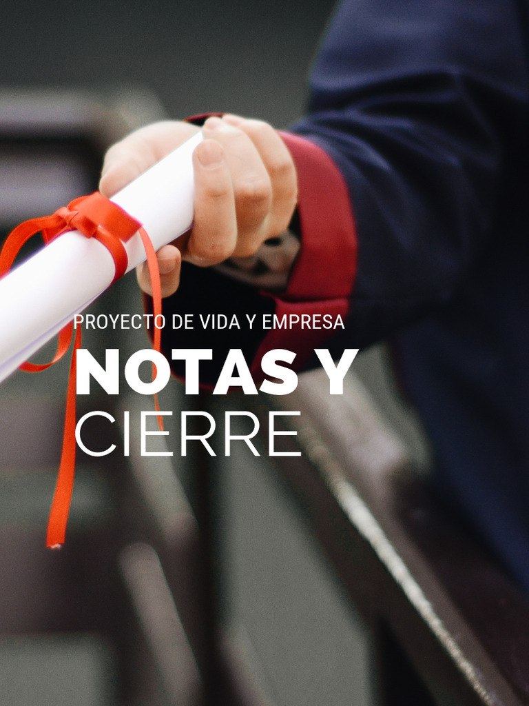 Notas y Cierre | PDF