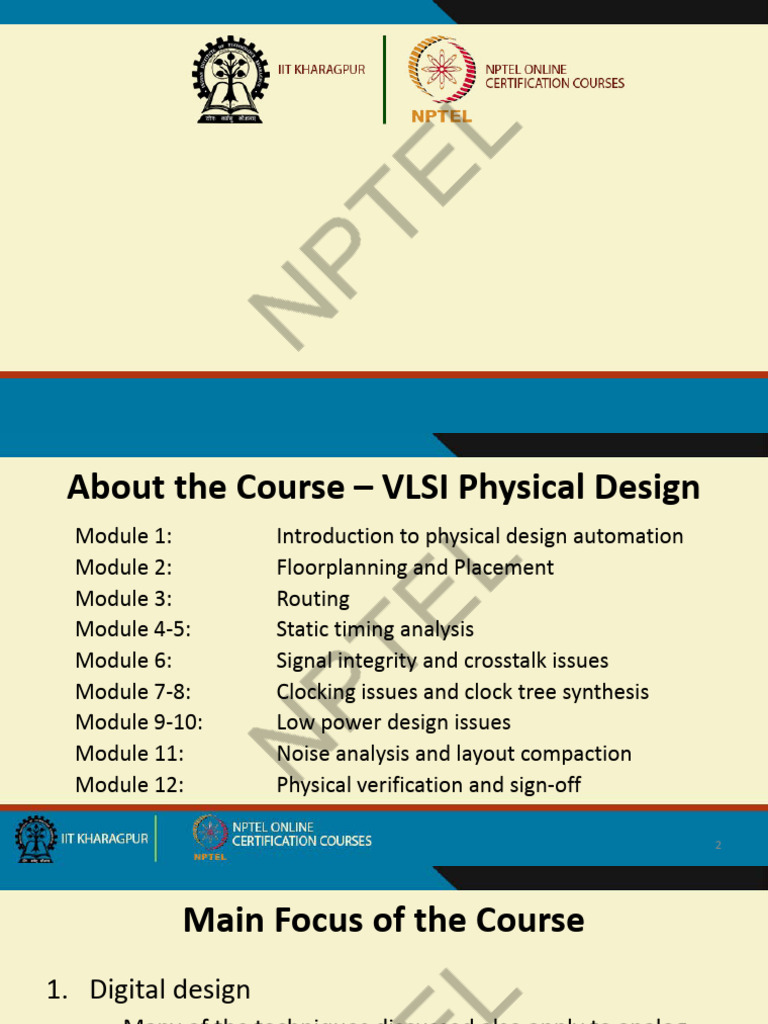 Vlsi Physical Design Nptel | PDF | Hardware Description Language | Field Programmable Gate Array