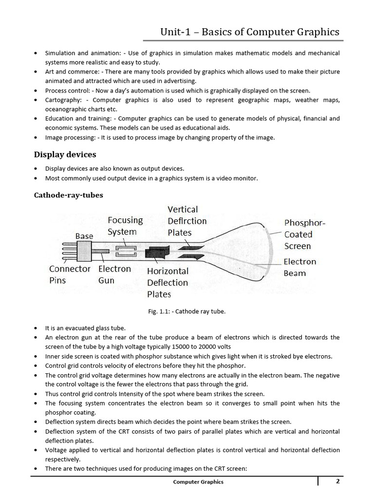 Computer Graphics Complete | PDF | Stereoscopy | Touchscreen